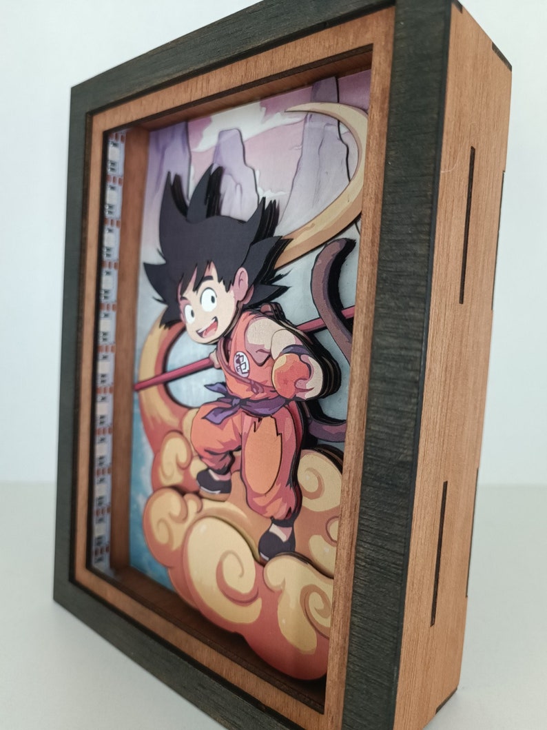 Dragon Anime Night Light Shadow Box Dragon Lightbox Anime - Etsy