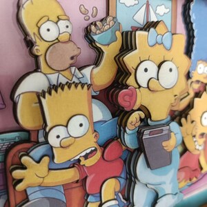 The Simpsons Night Light, Shadow Box, the Simpsons Lightbox,bart Homer ...