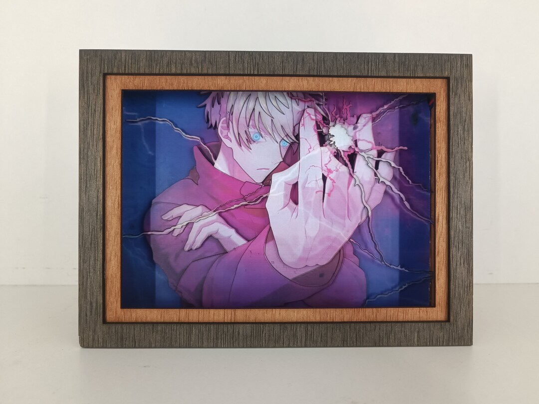 Gojo Anime Night Light - Unique Shadow Box for Anime Fans - Perfect ...