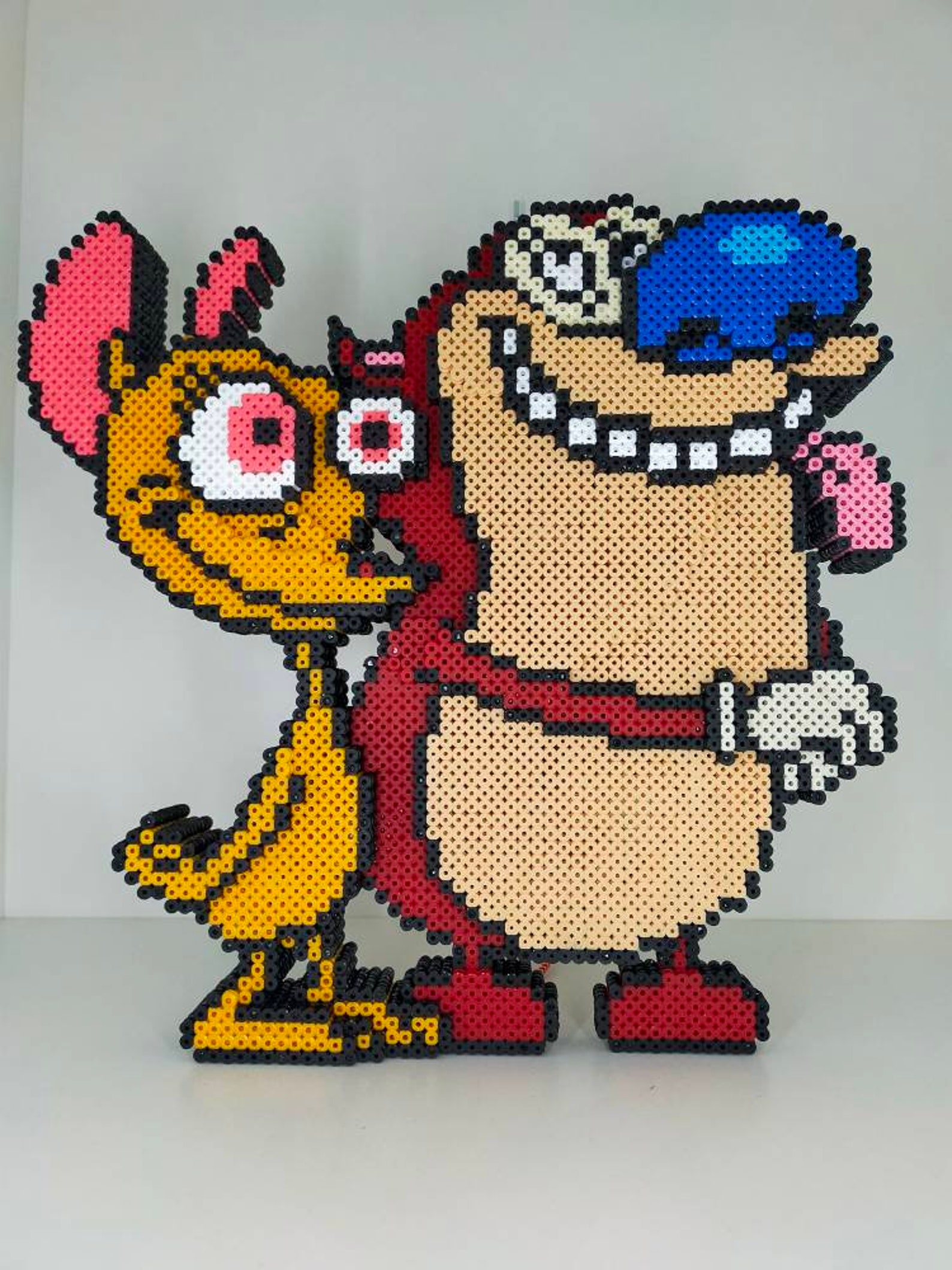 The Ren & Stimpy Show Lamp Retro Pixelart - Etsy