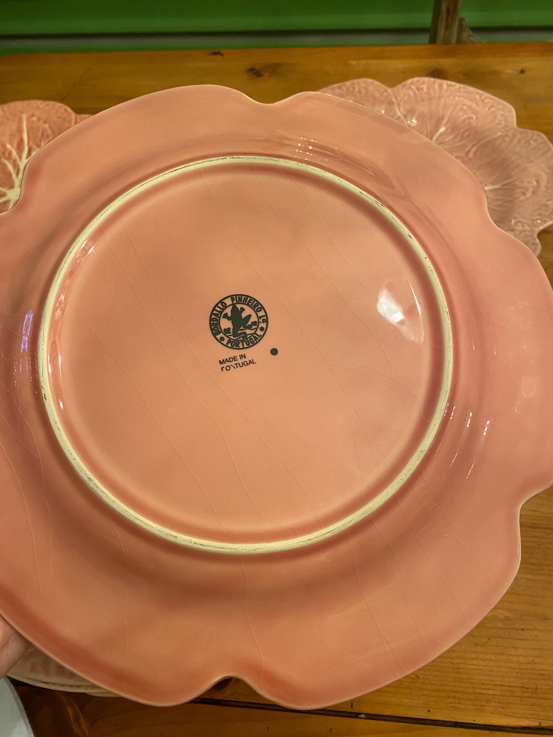 Bordallo Cabbage Pink 12 Dinner Plates Set of 4 - Etsy