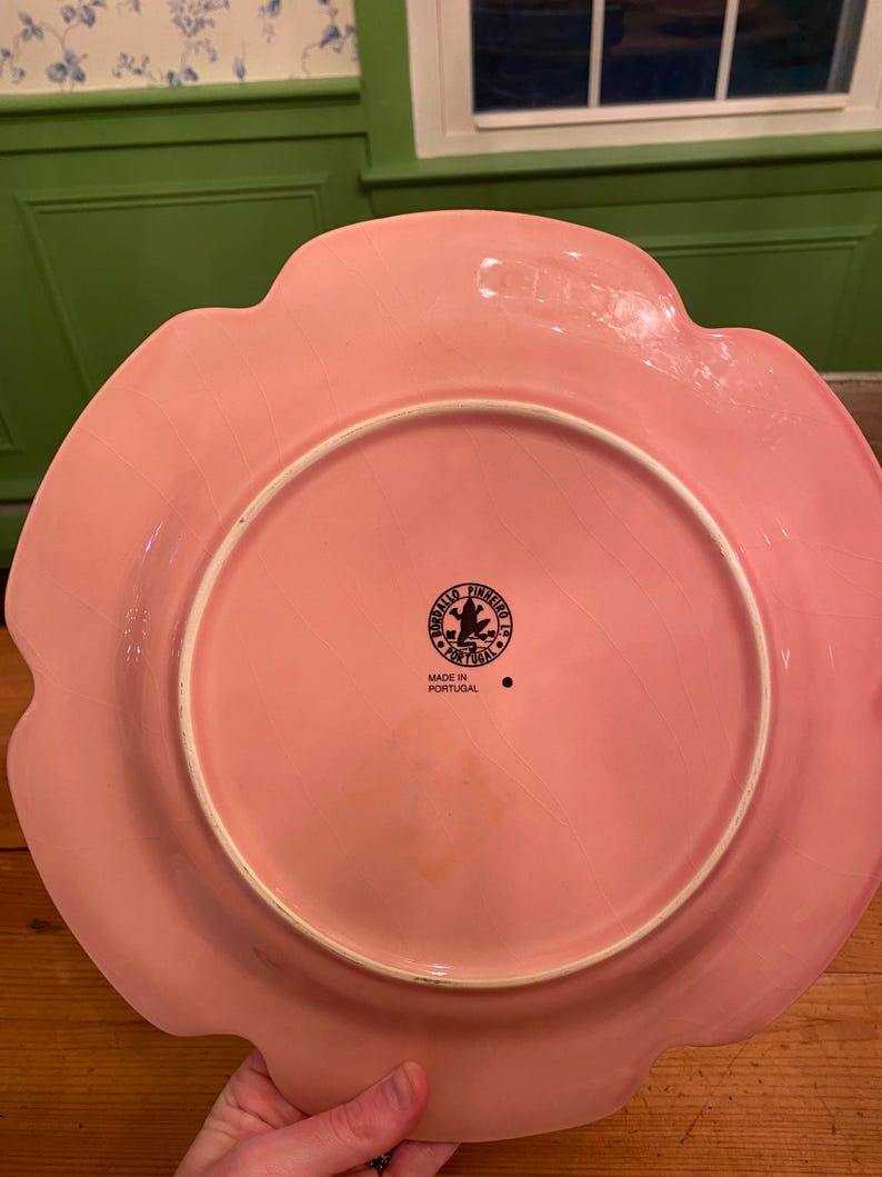 Bordallo Cabbage Pink 12 Dinner Plates Set of 4 - Etsy