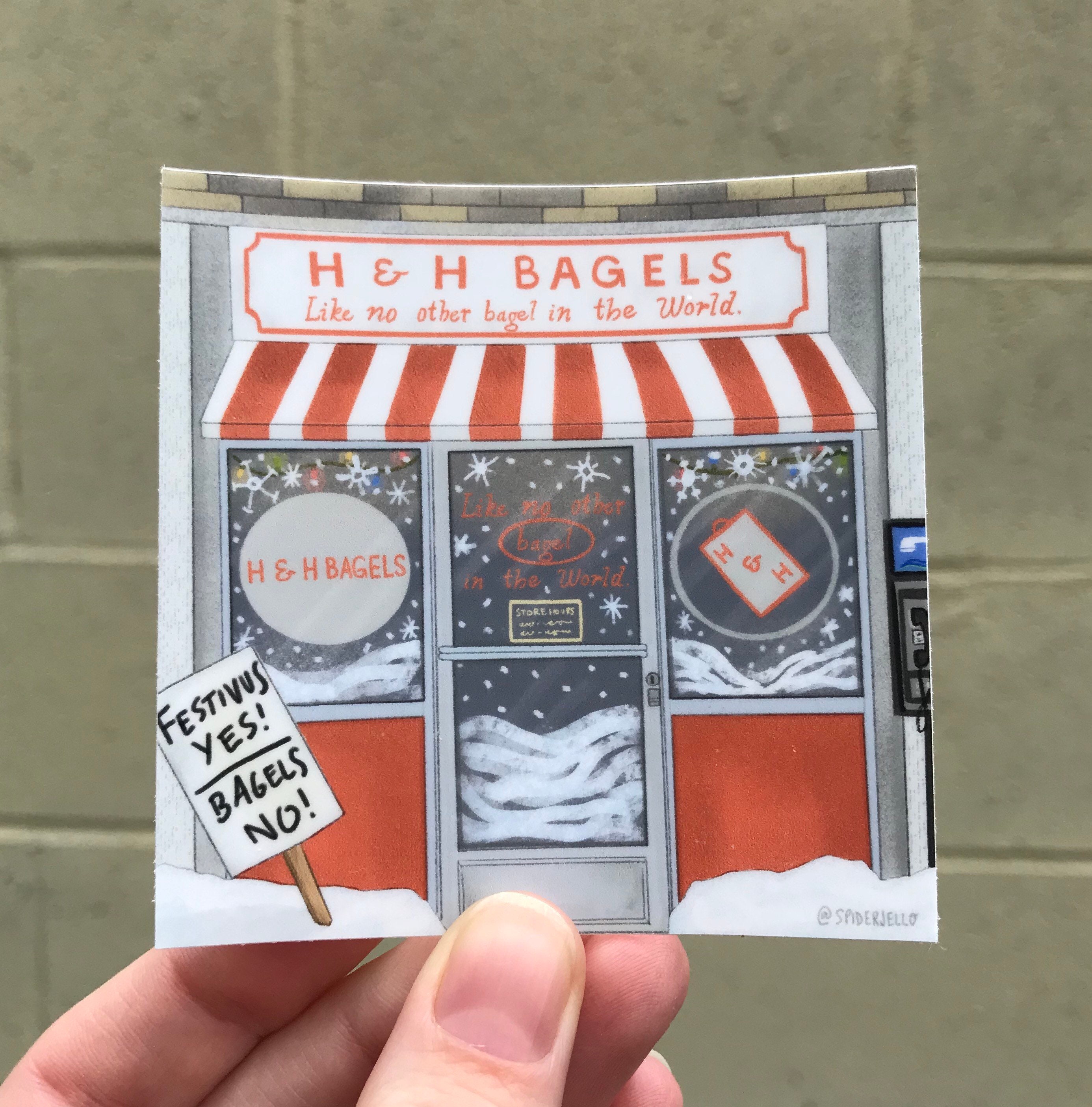 Bumper Stickers H & H Bagels vinyl sticker Stickers, Labels & Tags etna ...
