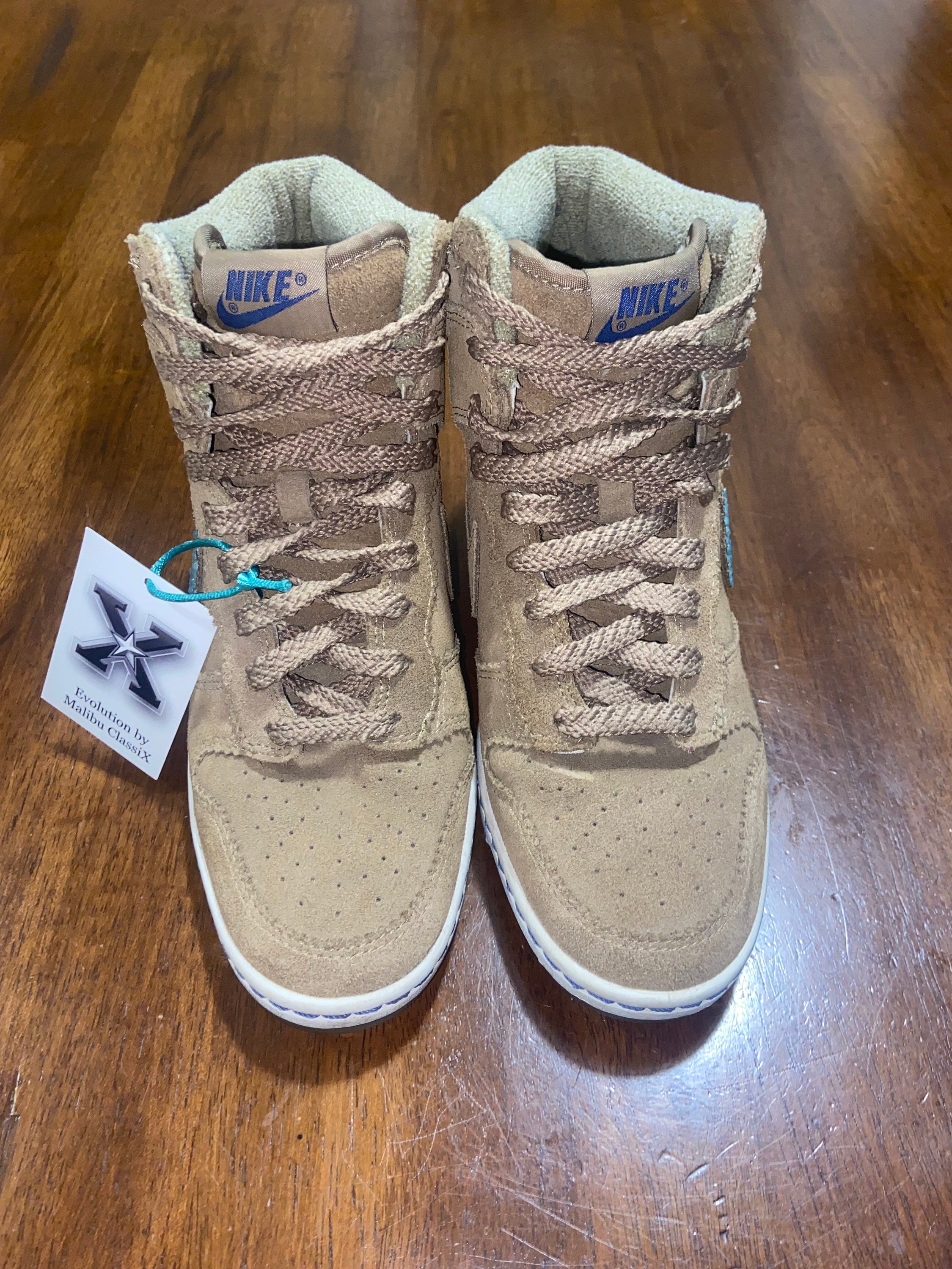 Pacific Opal Nike Sky Hi Dunk Accented W/ Swarovski Pacific Opal ...