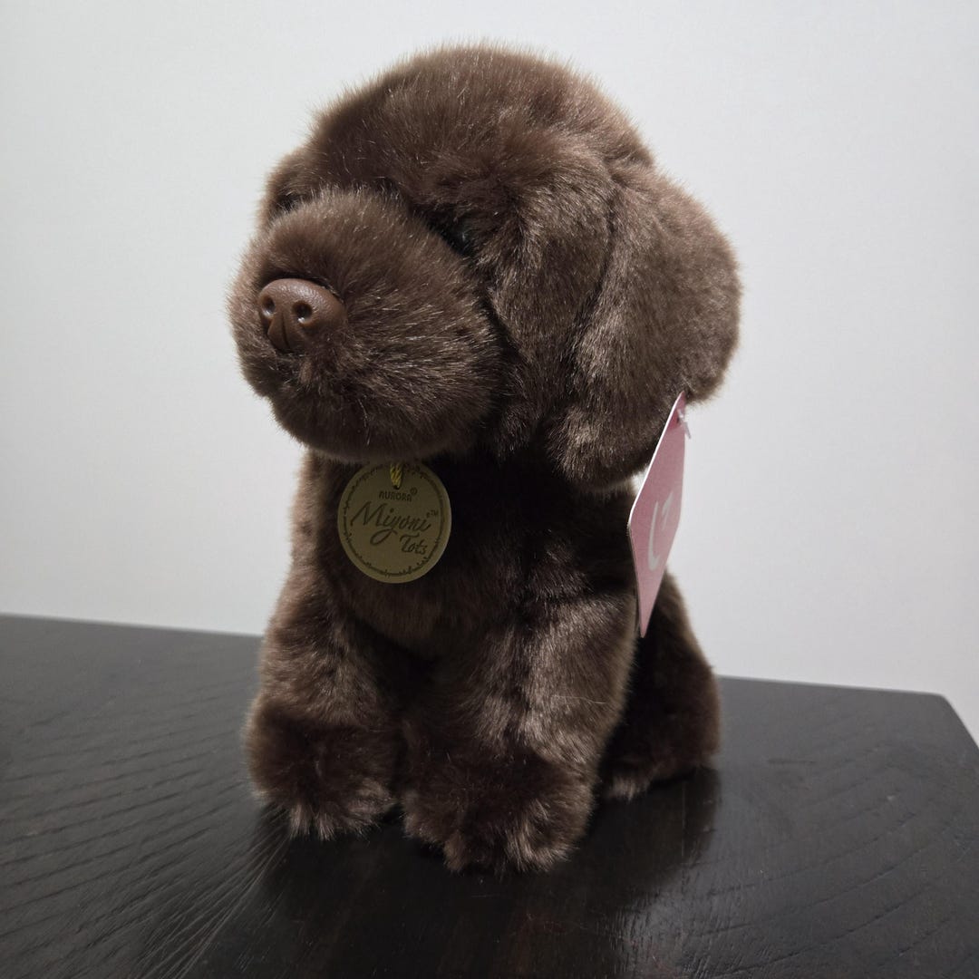 Aurora Miyoni Tots Chocolate Lab Puppy 8 Plush Brown Labrador Stuffed ...