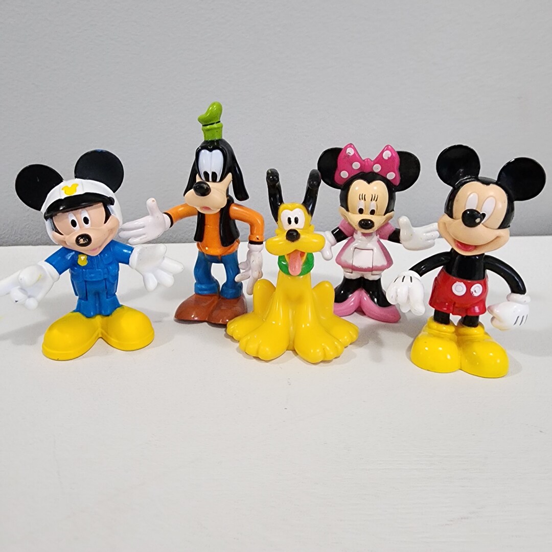 Disney Mickey Mouse Clubhouse Figures Classic Mickey, Minnie Goofy and ...