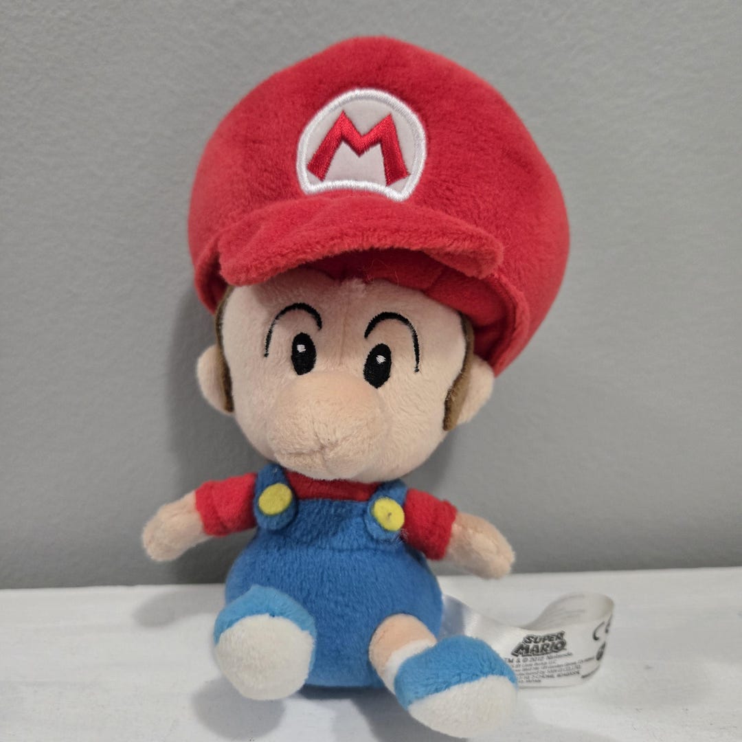 Super Mario Bros Baby Mario Plushie 5 Plush - Etsy