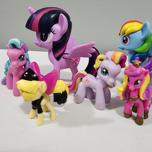 My Little Pony Set of 8 Ponies Sea Ponies. MLP Hard Plastic - Etsy