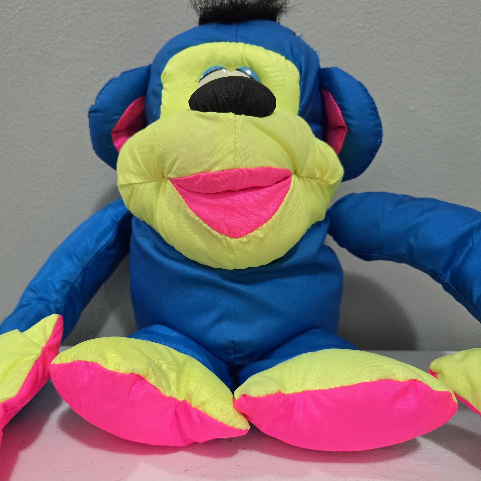 Fisher Price 10” Purple Puffalump Chattering Chimp Monkey Stuffed ...