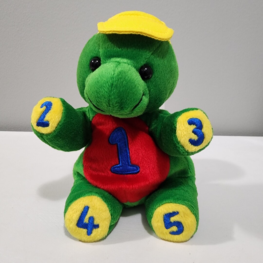 Bookpack Buddies Numbers Green Turtle Bean Plush Publications ...