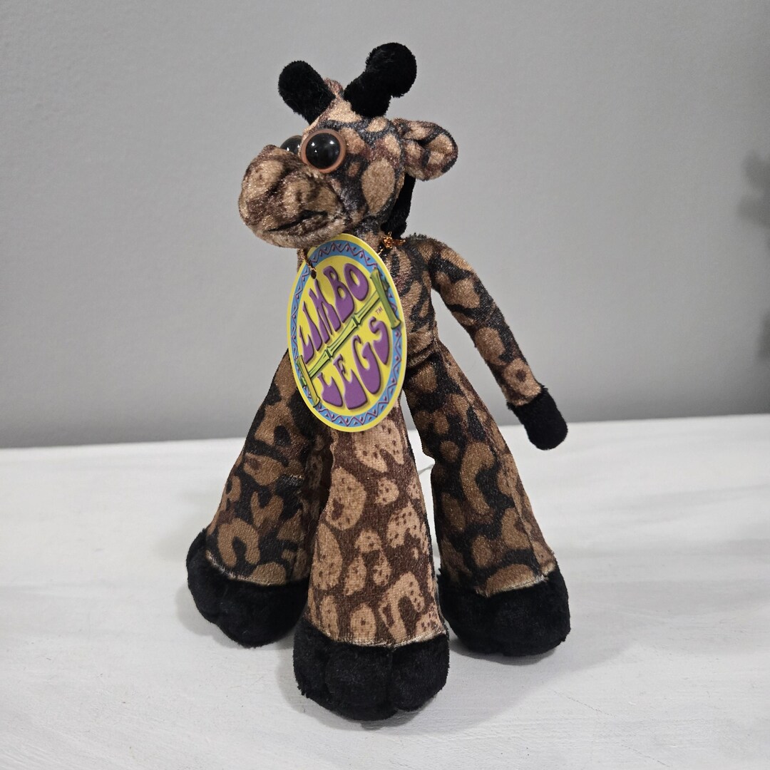 Rare Jakks Pacific Limbo Legs 6" Genna the Giraffe Plush Toy Retired ...