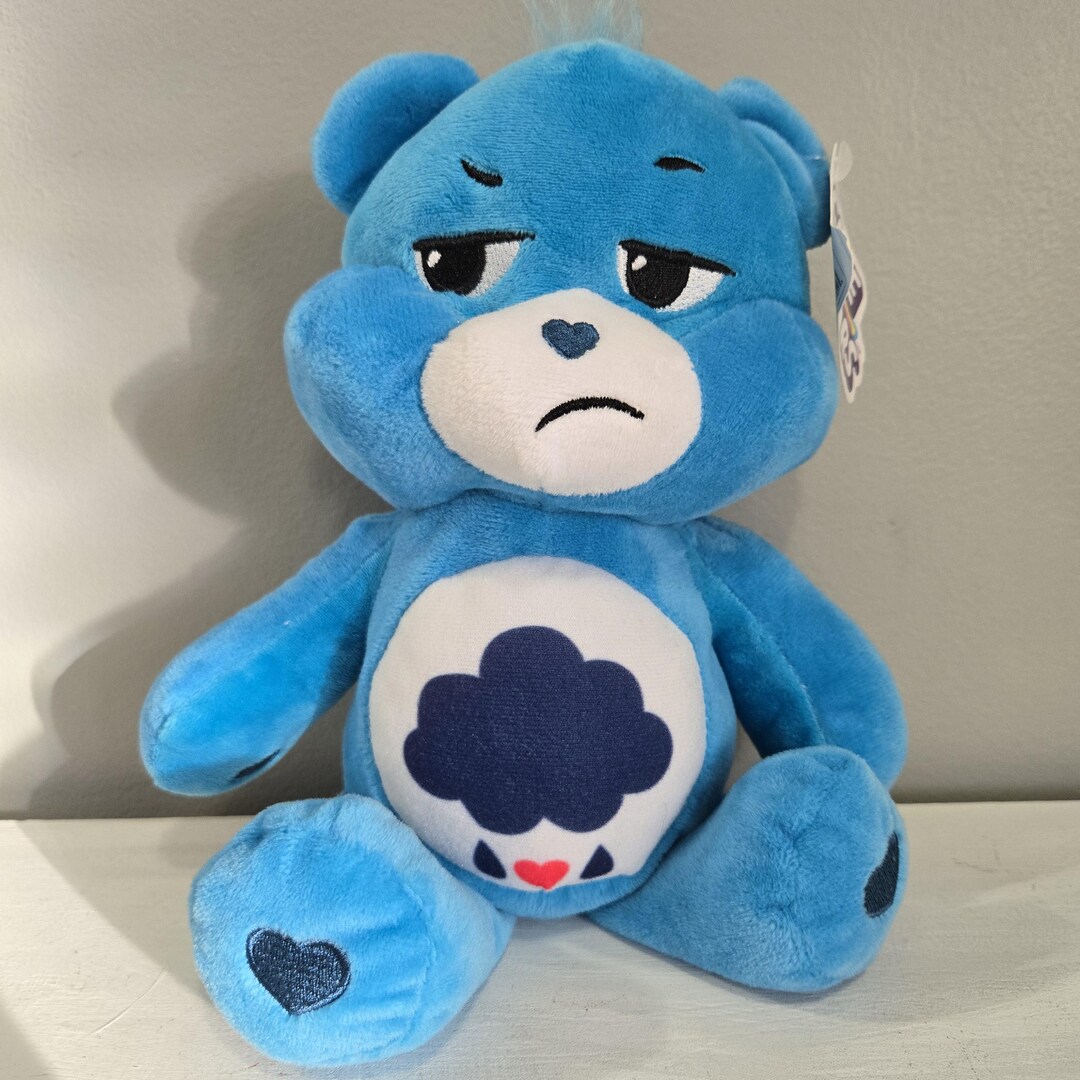 Care Bears Gumpy Bear Blue Storm Cloud 11" Teddy NWT - Etsy