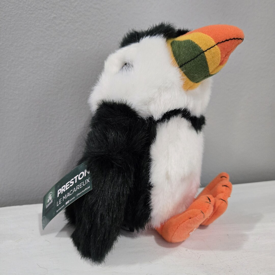 Kamik Preston the Puffin 7" Plush Mascot Stuffed Animal Toy Black White ...