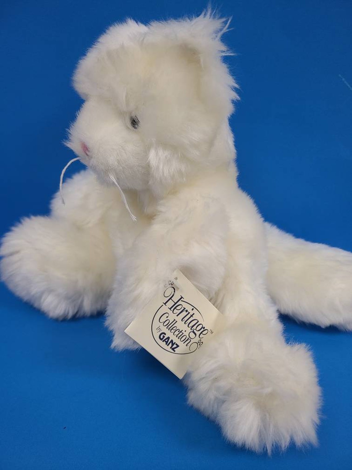 Ganz Bros Heritage Collection Plush White Cat 12 Soft - Etsy UK