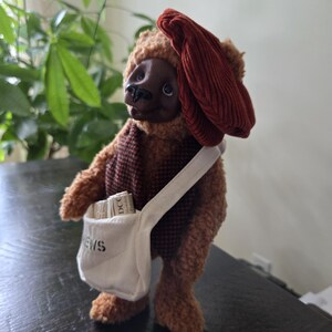 Gund Dill Cinnabear Newspaper Delivery Bear by Gisele Nash Moveable ...