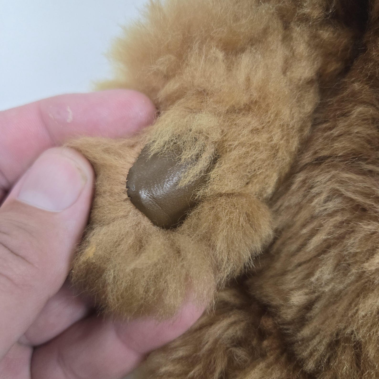 Vintage Teddy Bear Jointed Bell and Bell England Leather Pads & Nose 12 ...