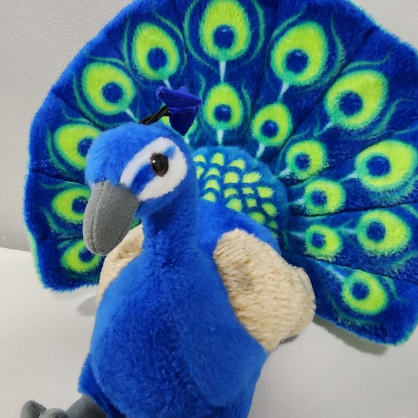 Peacock Stuffed Toy - Etsy