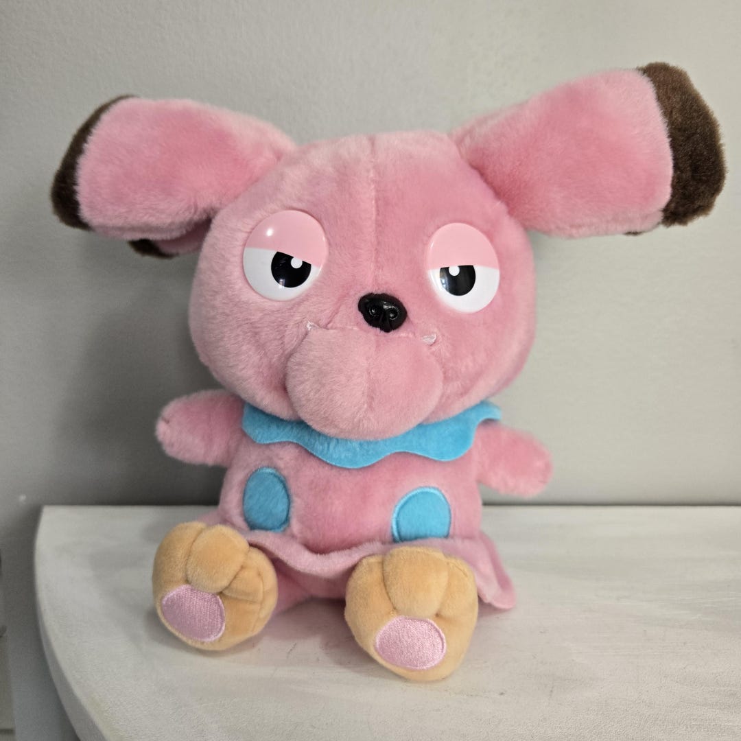 Pokemon Snubbull Pink Bulldog Plush With Sound by WCT - Etsy UK