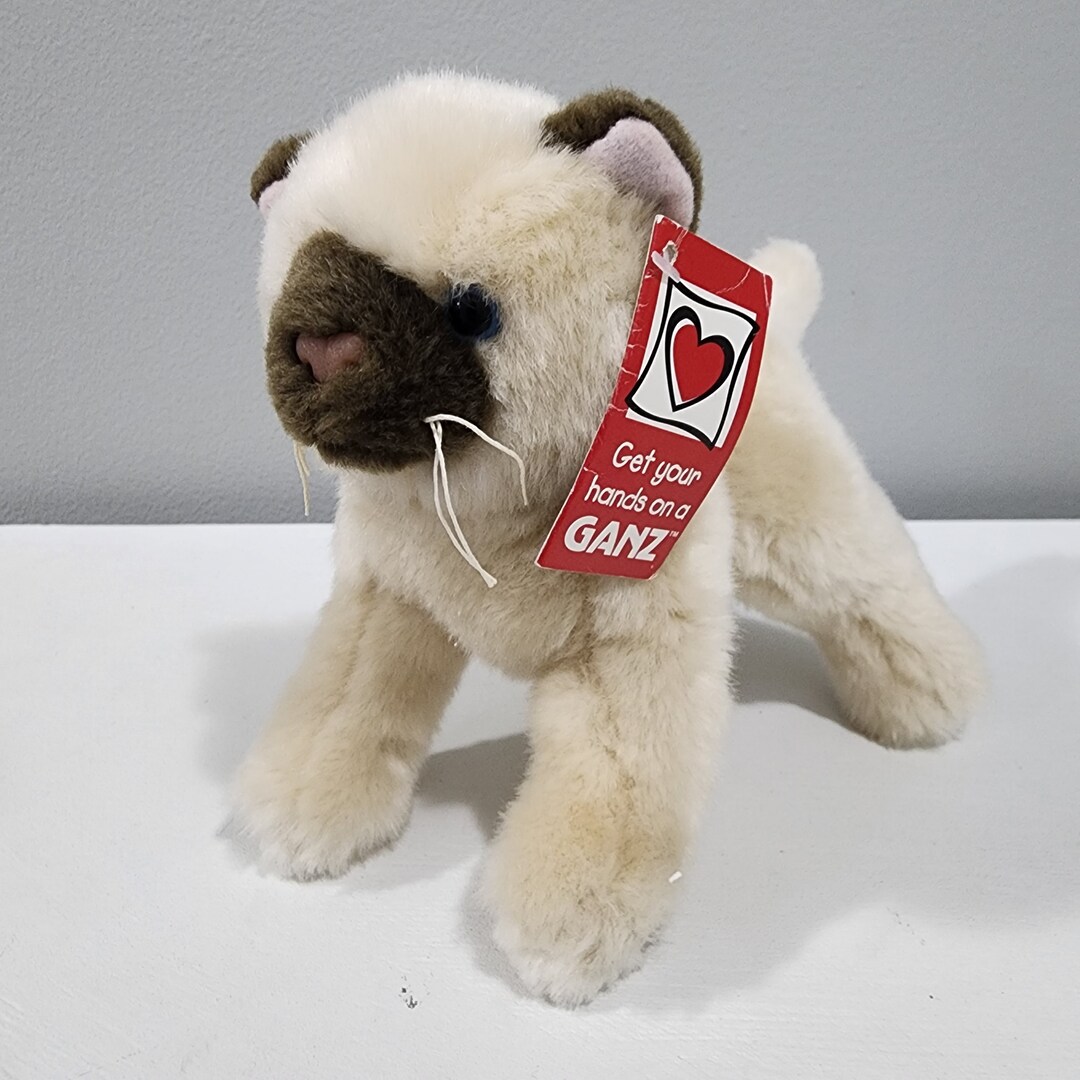 Ganz Siamese Kitty Cat Plush Tan Brown Stuffed Animal 8" NWT - Etsy