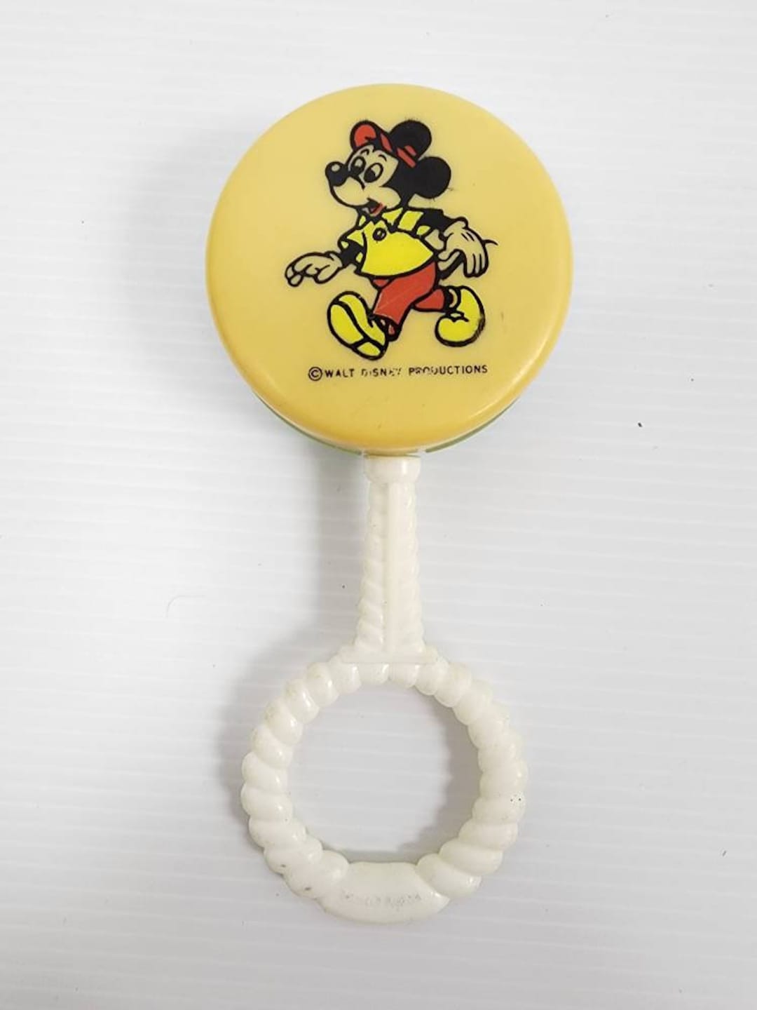 Vintage Disney Mickey Mouse Baby Rattle Made in Hong Kong 80s - Etsy