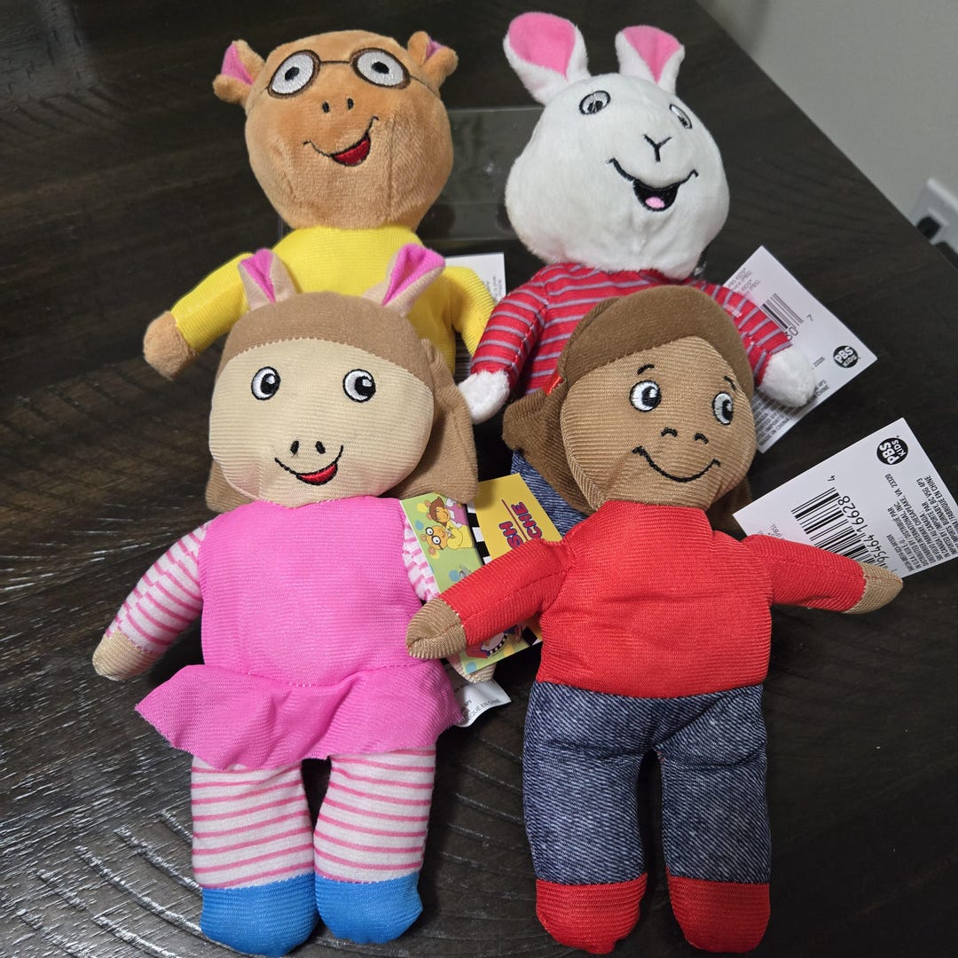Arthur Aardvark Plush Doll Set, 7 Inch Buster, DW, Muffy - Etsy