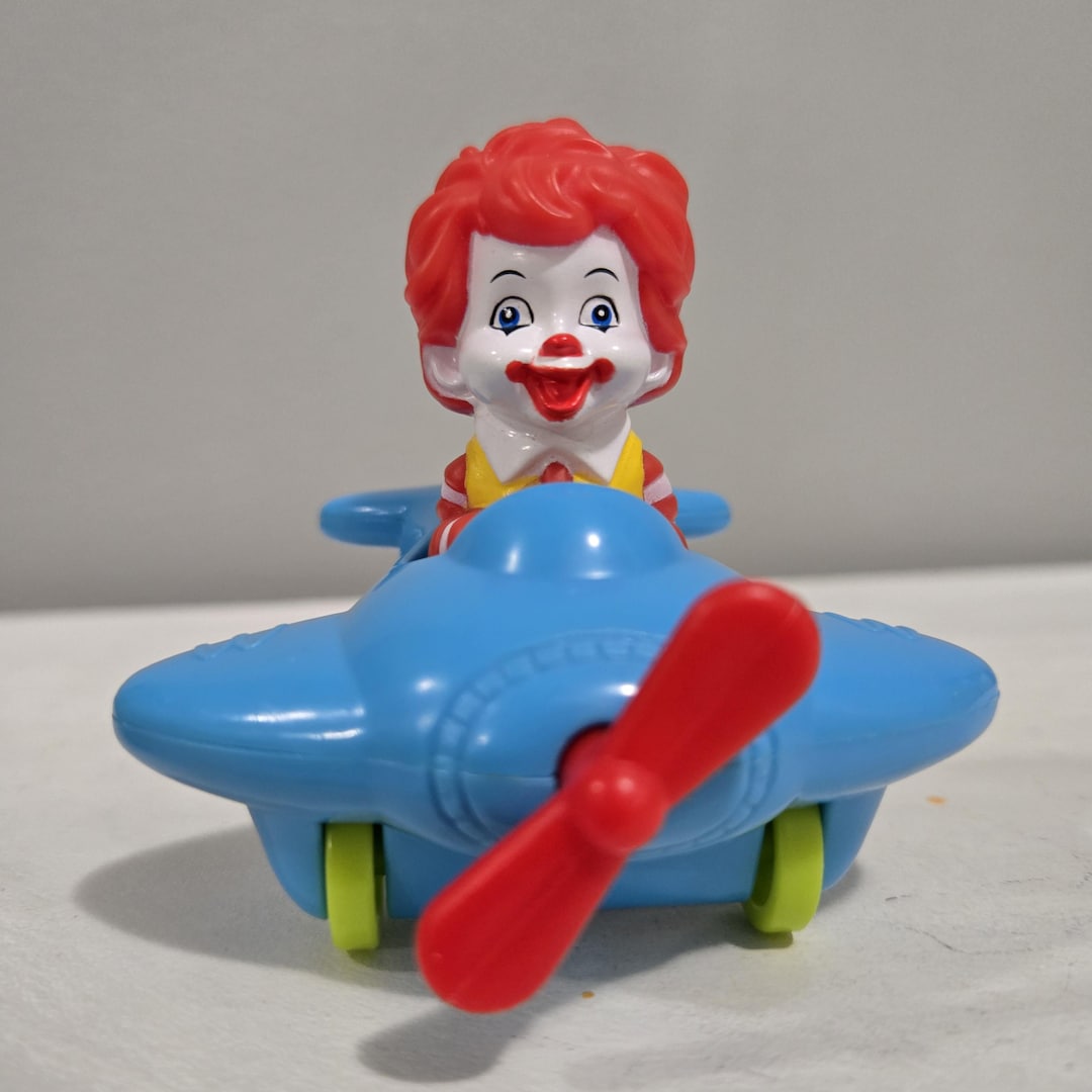 VINTAGE Mcdonalds Baby Ronald in Blue Airplane Toy - Etsy