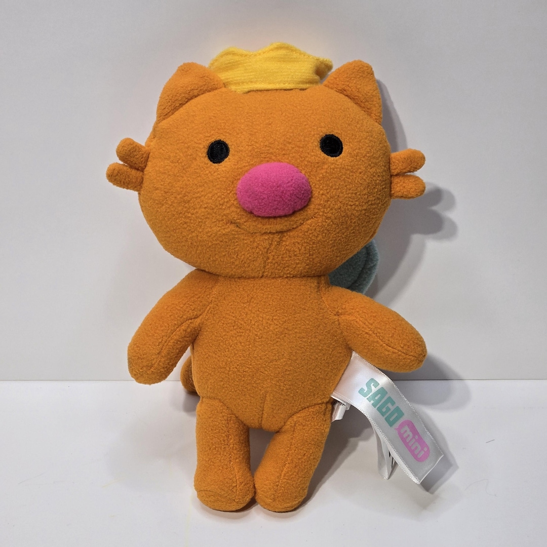 Sago Mini Plush Fairy Jinja Orange Cat 7" Toy With Crown EUC - Etsy