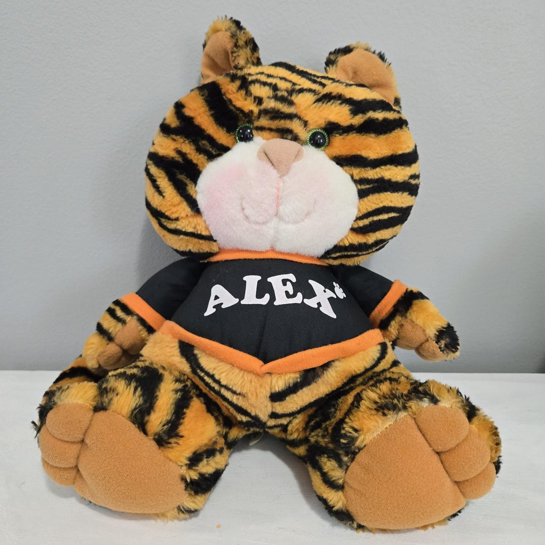 Vintage 1993 AVON ALEX the Roaring / Purring Sound Tiger 10" Plush ...