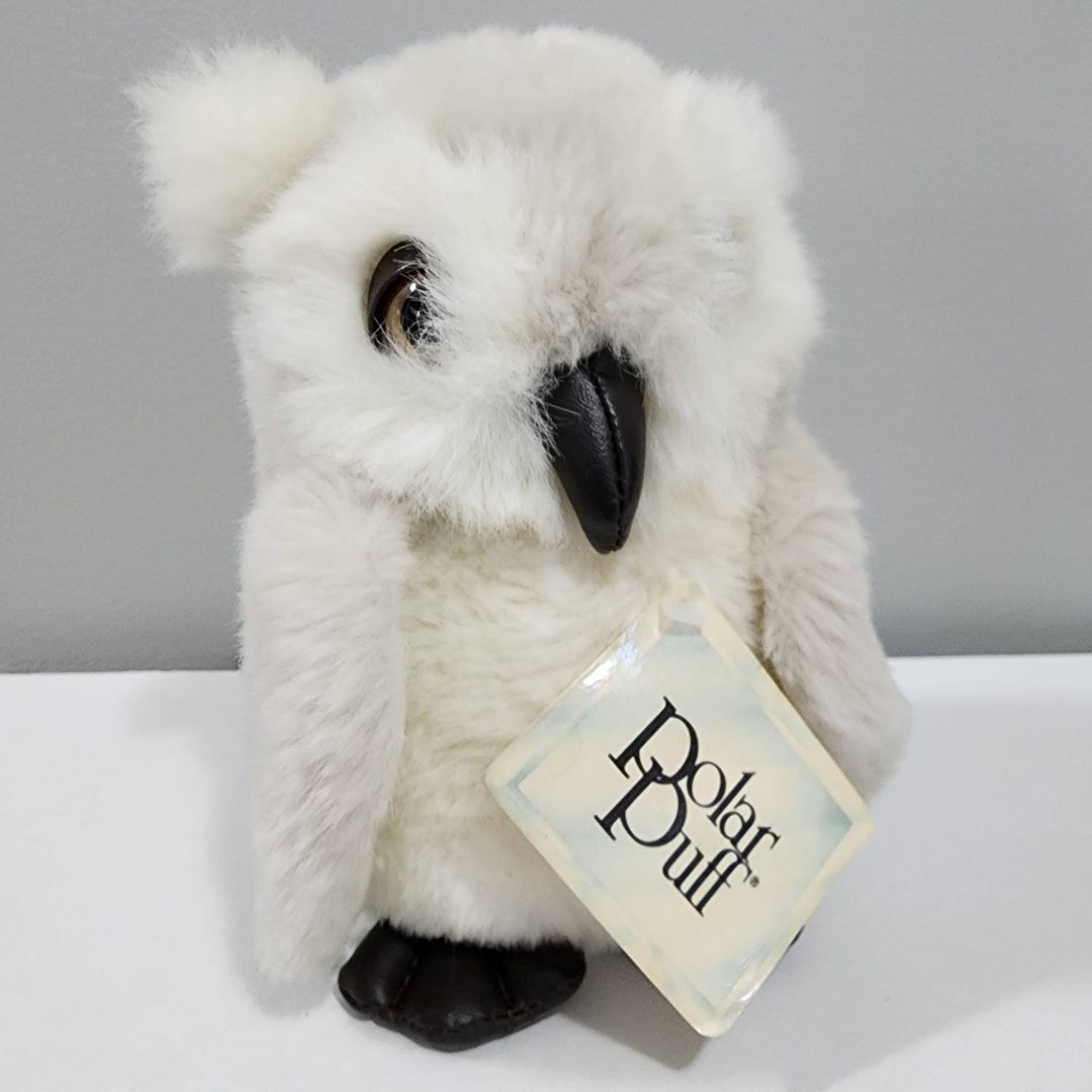 Polar Puff Owl Premium Soft Plush Vintage Stuffed Animal - Etsy