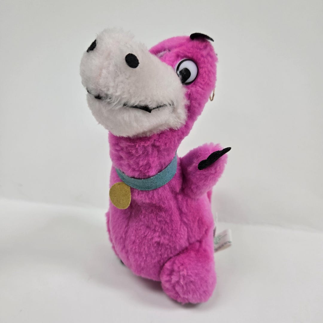 Vintage NANCO the Flintstones Dino Dinosaur Purple Plush 8" Hanna ...