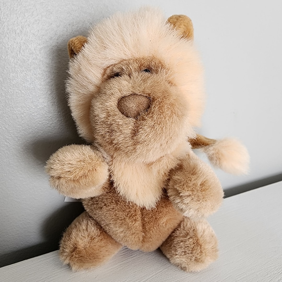 Vintage Gund Lion Brutus Mini 7 Inch Plush Toy Short Mane Light Brown ...