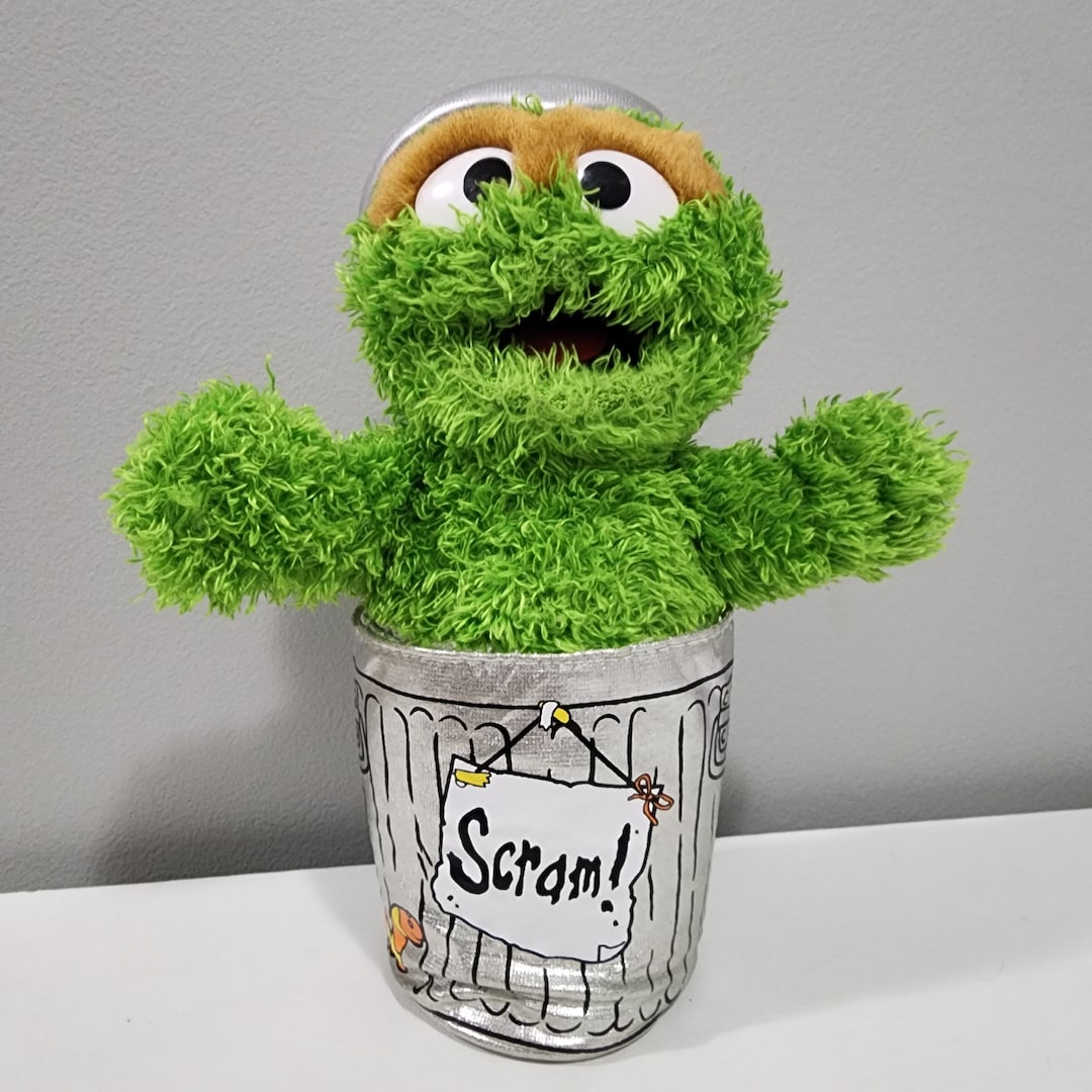 Sesame Street Oscar the Grouch Plush Toy Muppets Soft Doll - Etsy