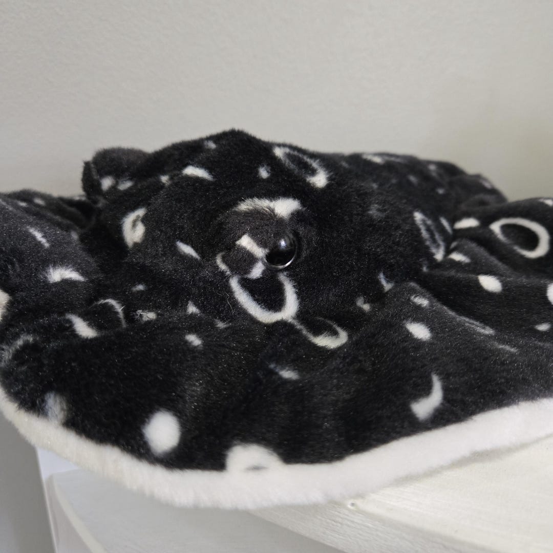 Large Grey Stingray Plush Hand Puppet Stuffed Animal Toy 16 Inch Under ...