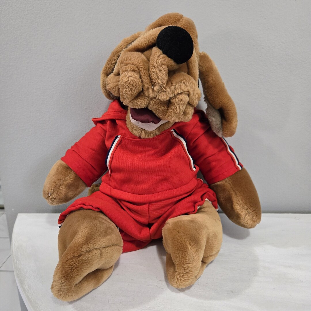 Wrinkles Brown Dog Puppet Ganz Bros Heritage Collection 1985 Large 16 ...