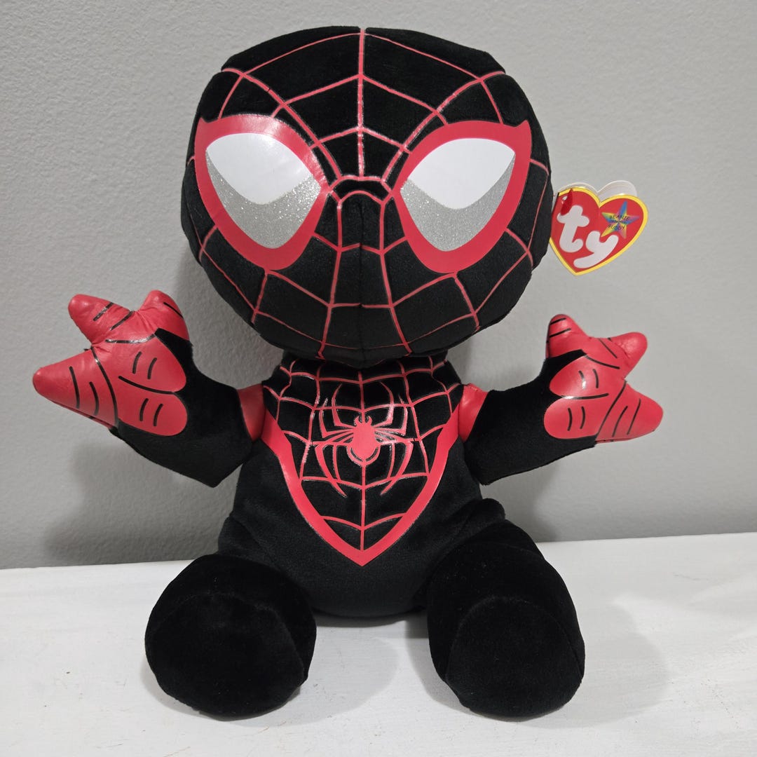 TY Beanie Buddies Spiderman Miles Morales 11 Inch Super Soft Plush With ...