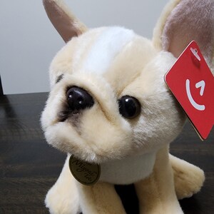 AURORA MIYONI Stuffed Plush Toy French Bulldog Frenchie Cream Dog ...