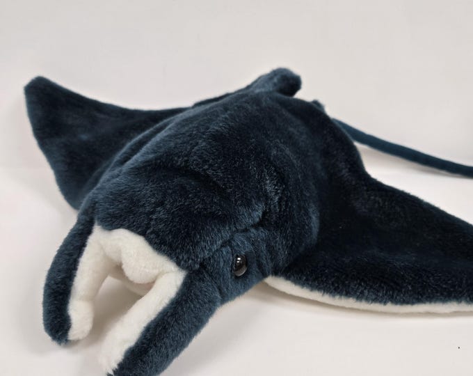 Wild Republic Manta Ray Realistic Stuffed Plush 11" Cuddlekins Blue - Etsy