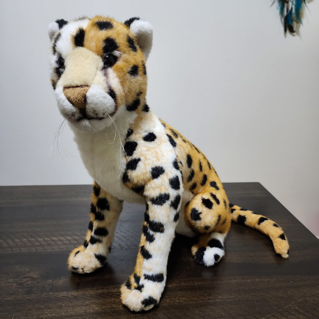 Large Realistic Life Like Stuffed Animal Cheetah High Quality Premium ...