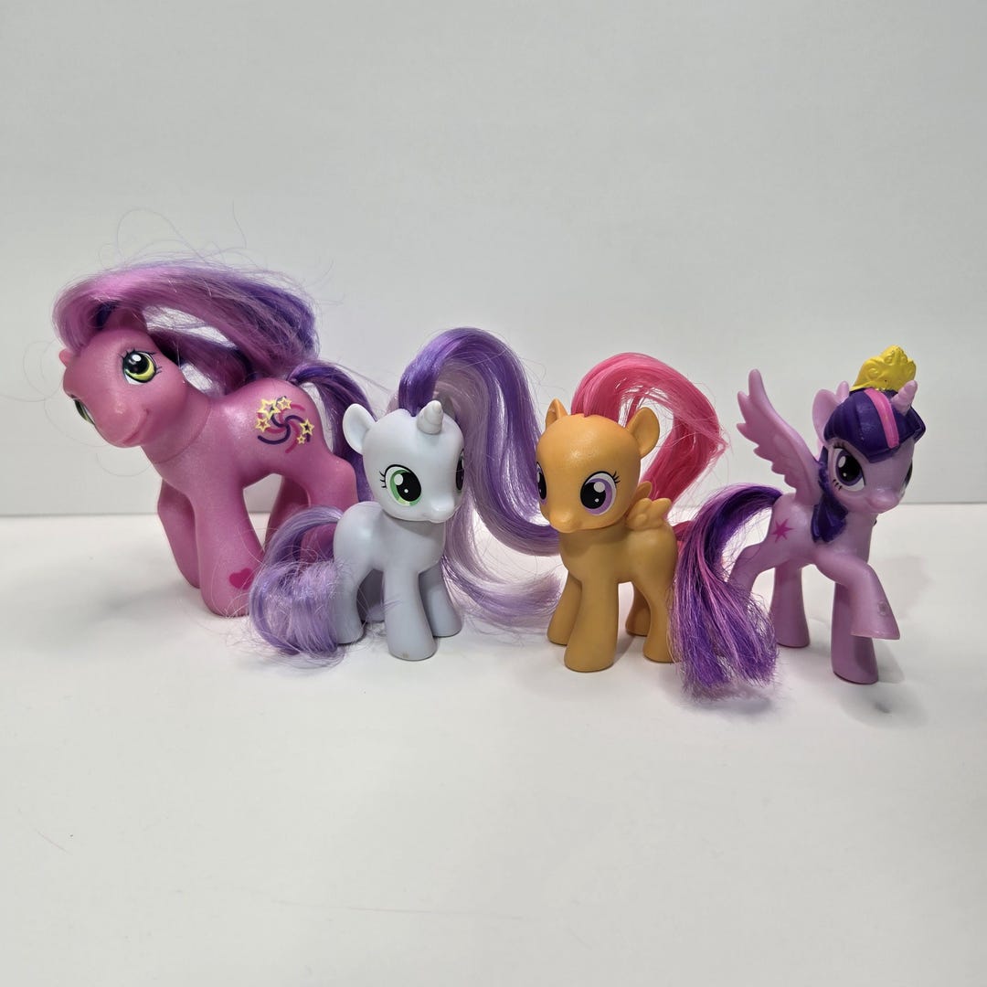 My Little Pony Collection of 5 Small Ponies MLP Hasbro - Etsy