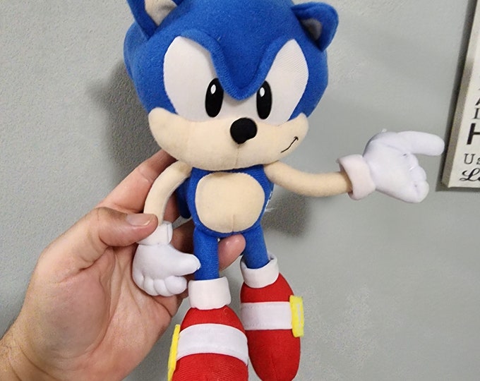 Sonic the Hedgehog SONIC 13 Inch Stuffed Character Toy - Etsy