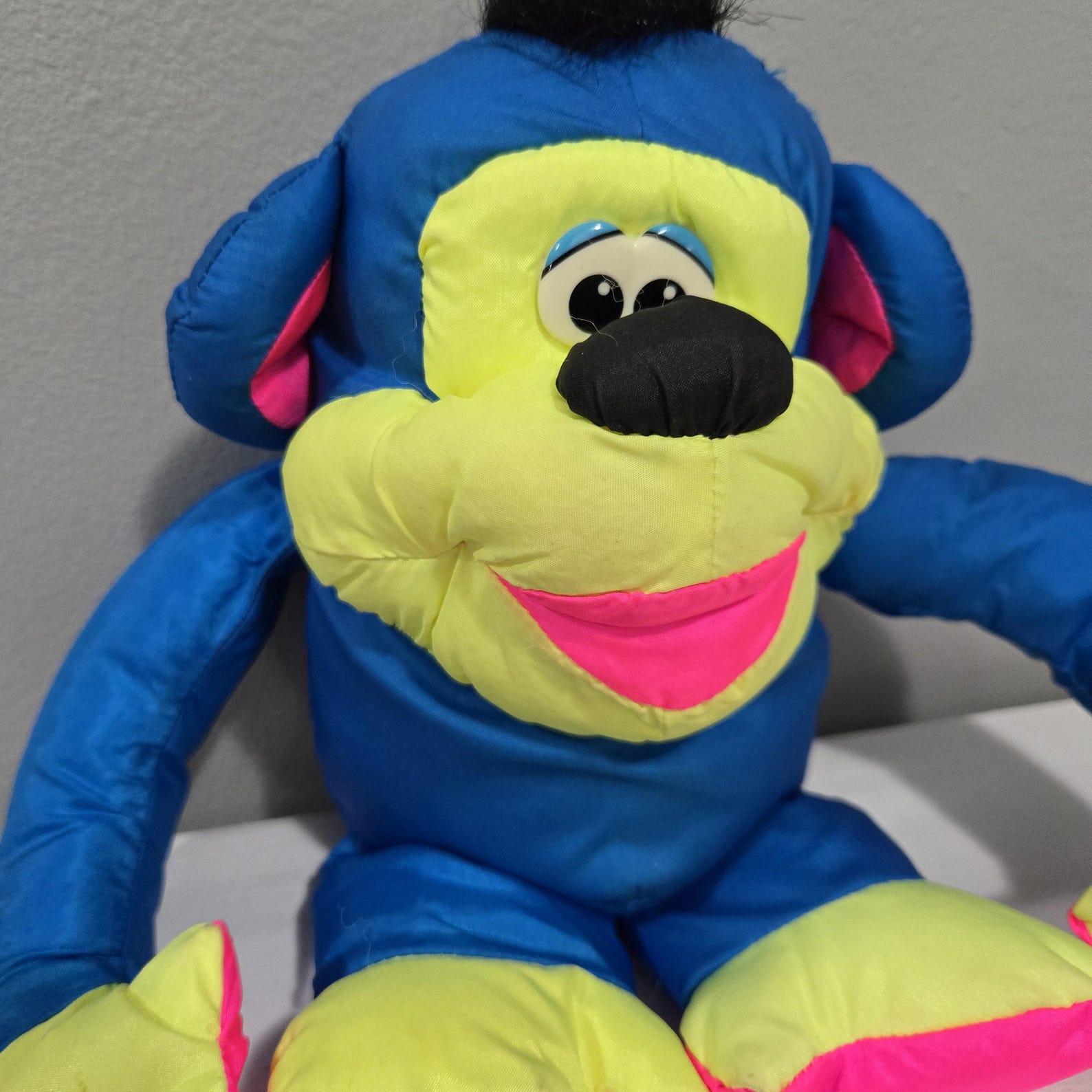 Fisher Price 10” Purple Puffalump Chattering Chimp Monkey Stuffed ...