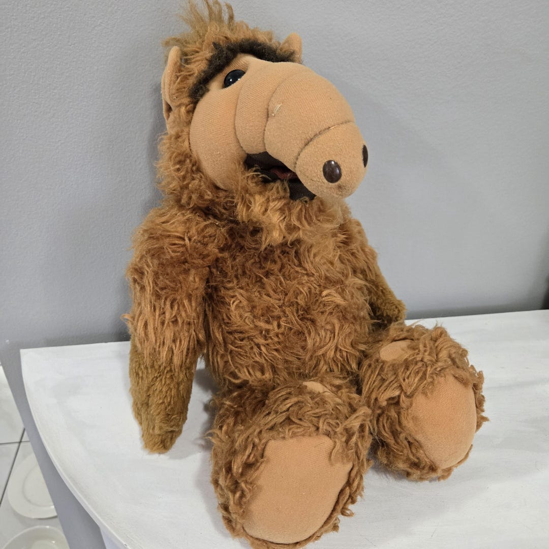 Vintage 1986 ALF Plush Doll Coleco Alien Productions Stuffed Animal Toy ...
