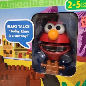 K'NEX Elmo's World Talking Cowboy Adventure Building Set Horse Sesame ...