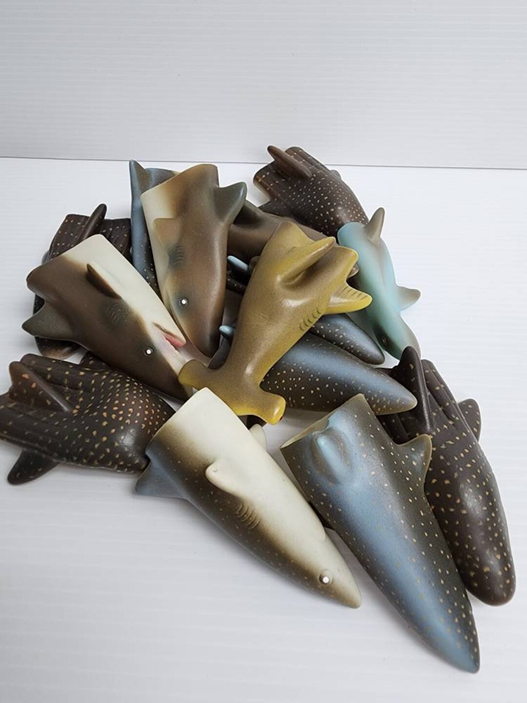 Sharks! Great Collection of Toy Shark Finger Puppets 13 Pcs - Etsy