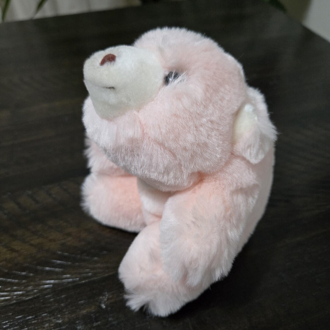 Vintage Gund Snuffles Plush 6 Small Pink White Stuffed Animal 1980s Teddy Bear - Etsy