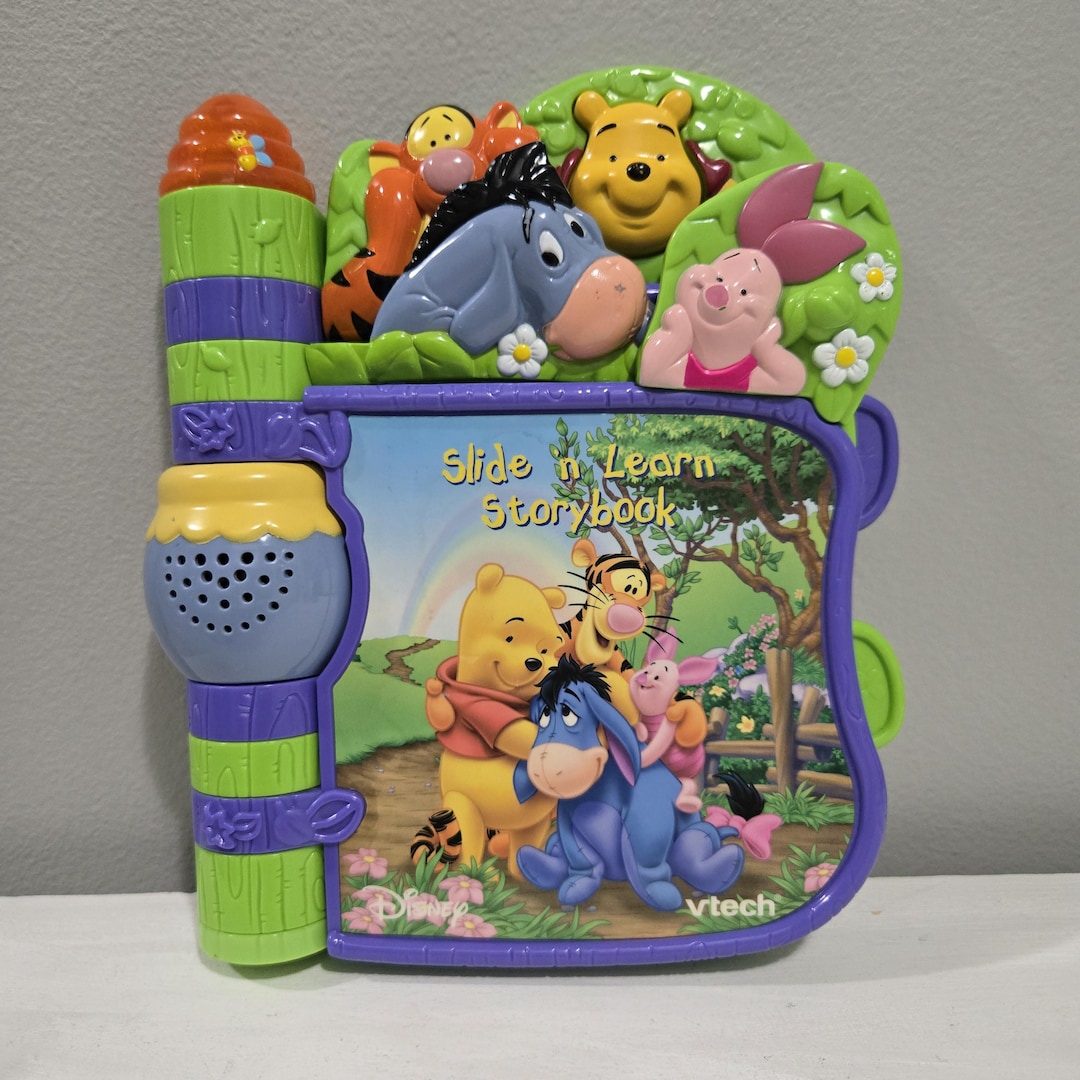 Vtech Disney Winnie the Pooh Slide N Learn Storybook Electronic Tigger ...