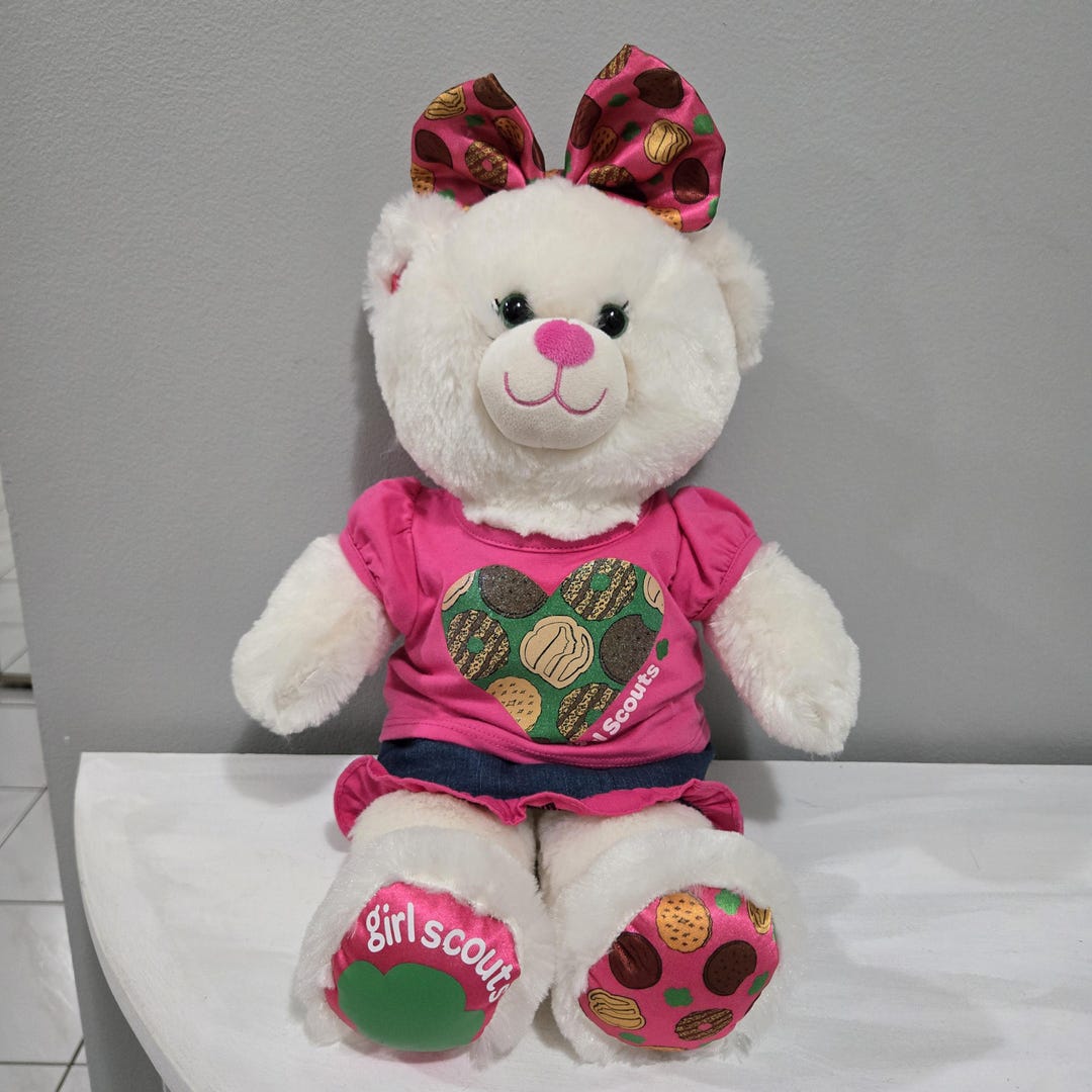 Build A Bear BAB White Cream Girl Guides Scouts Canada Teddy Bear Plush ...