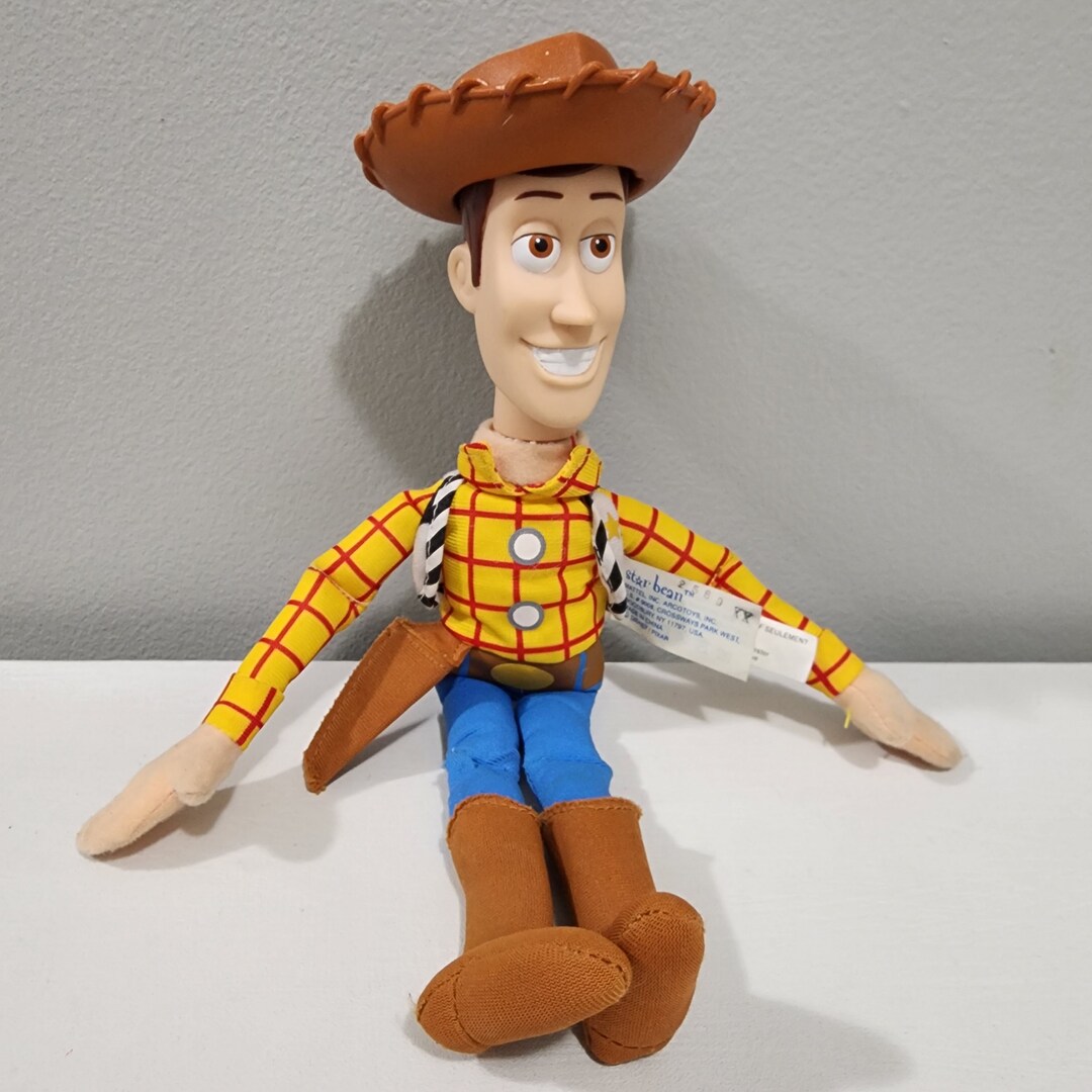 Disney Woody Doll Plush Toy Story 2 Star Bean Mattel Stuffed Toy 10 ...