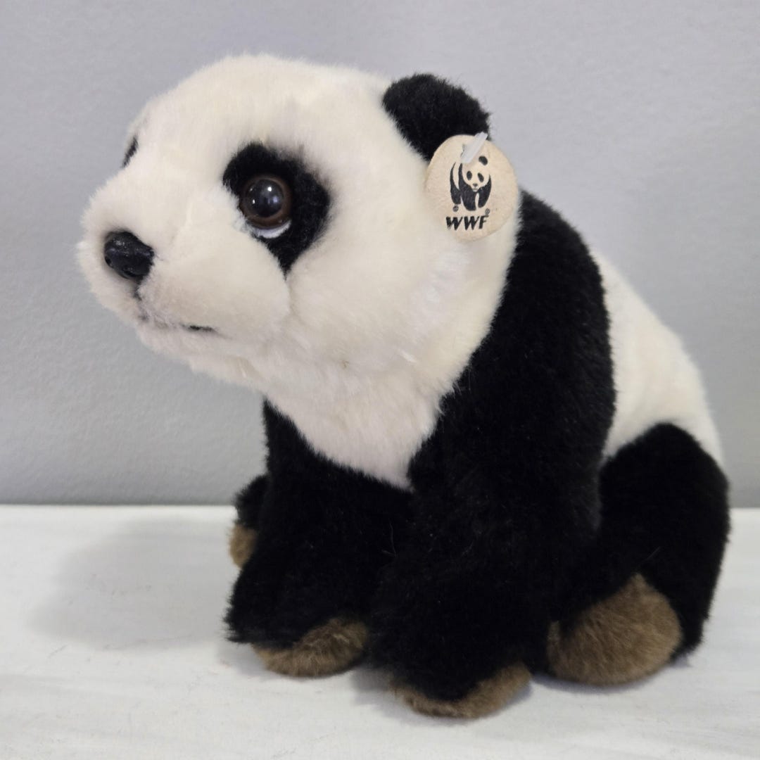 World Wildlife Foundation WWF Stuffed Plush Toy Panda Cub Baby Bear ...
