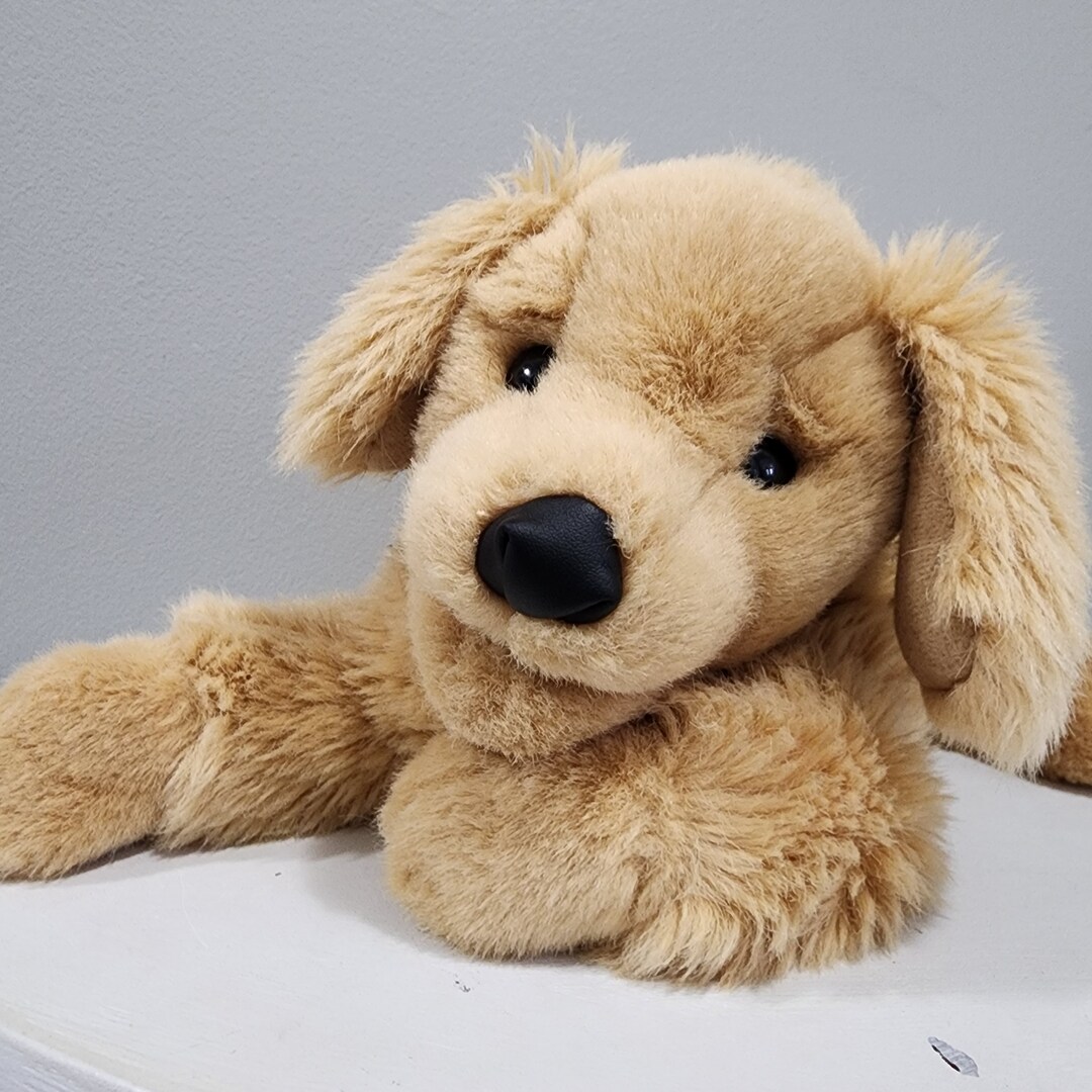 Folkmanis Yellow Labrador Lab Full Body Puppet Puppy Dog Plush Stuffed ...